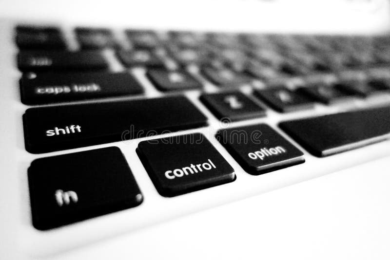 Control Key Board Bokeh stock image. Image of monochromatic - 90666639
