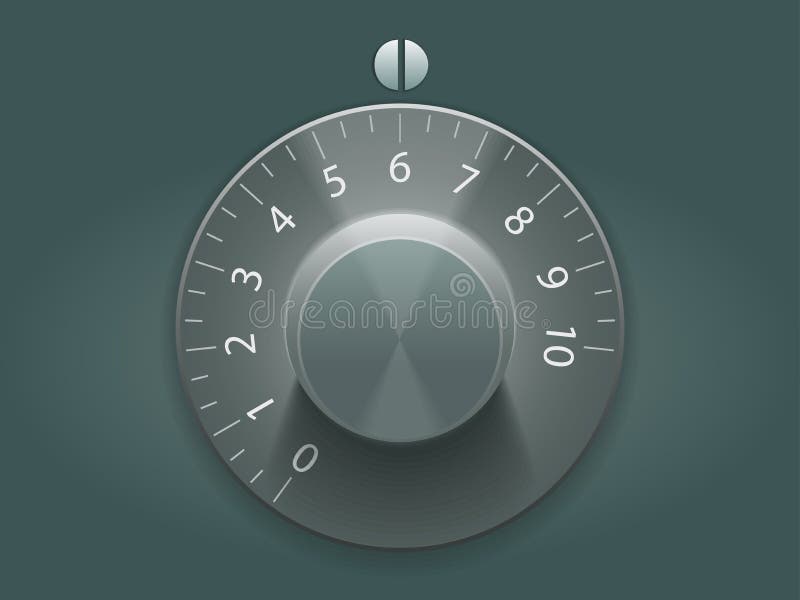 Control knob stock vector. Illustration of level, scene - 26533818