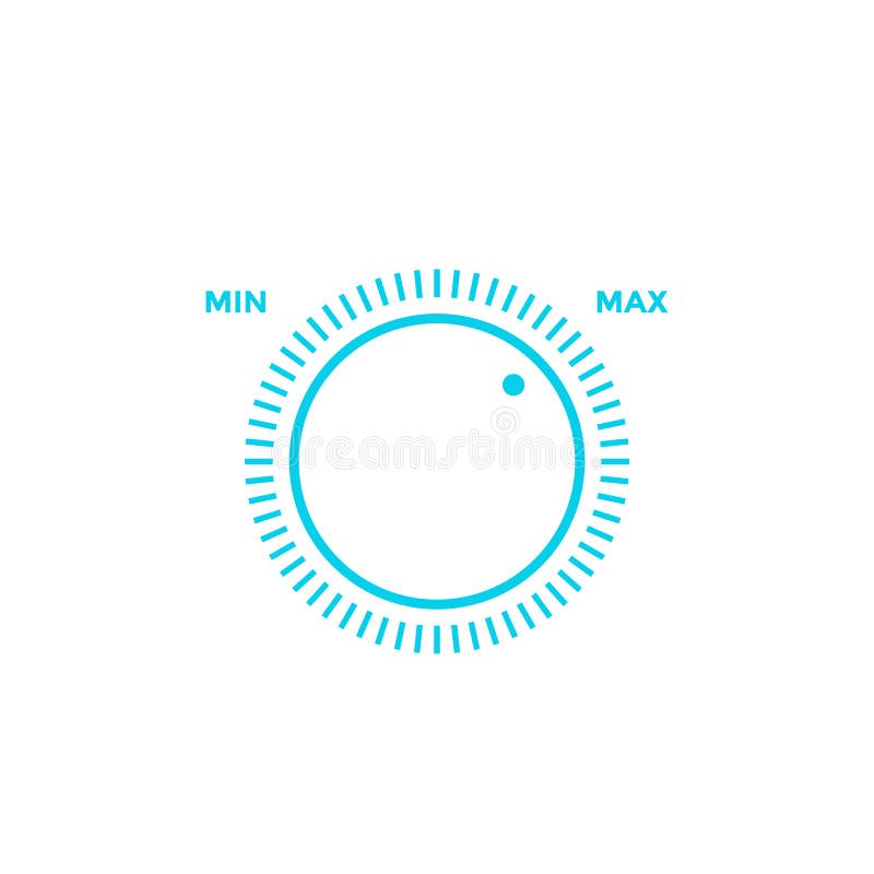 Control Knob, Regulator Icon Stock Vector - Illustration of measurement ...