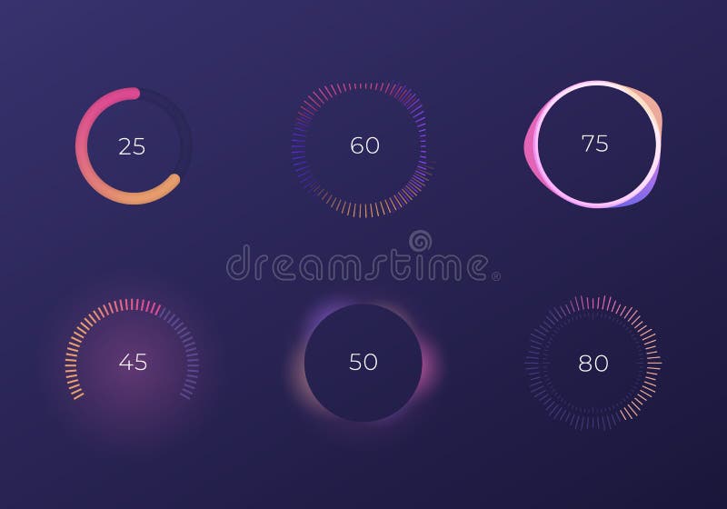 Control Knob Used for Regulating. Dashboard UI and UX Kit. Control ...