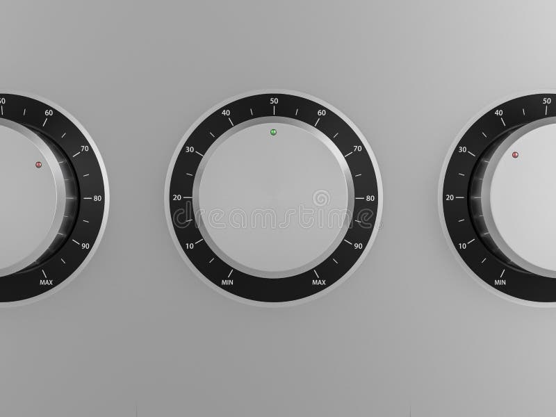 Control knobs stock illustration. Illustration of volume - 91056490