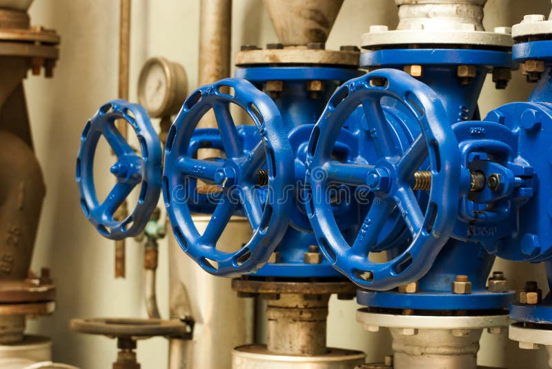 Control Knobs for Water Pipes Stock Photo - Image of handle, control ...