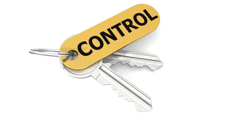Control Label Attached To the Keys Stock Illustration - Illustration of ...