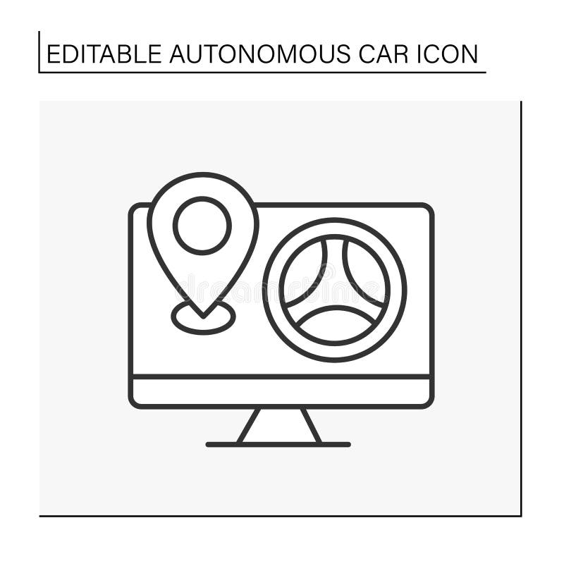 Control line icon stock vector. Illustration of driver - 240776272