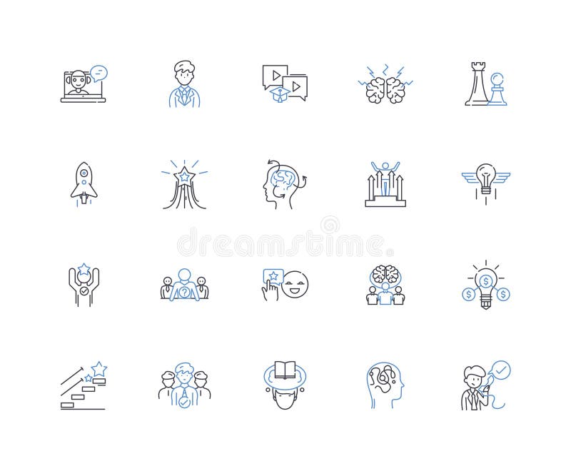 Control Line Icons Collection. Power, Command, Dominance, Authority ...