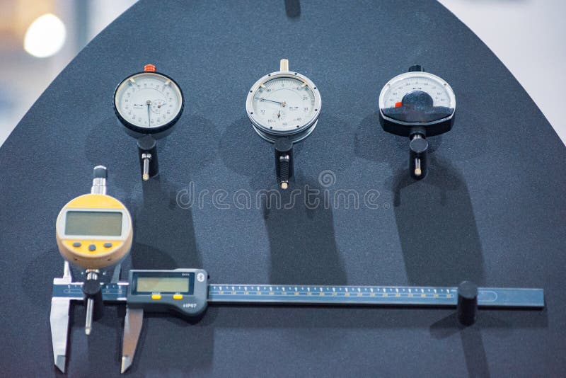 Control and Measuring Equipment. Precise Measuring Instrument Stock ...