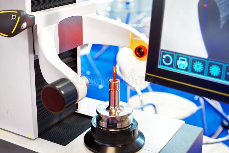 Control measuring machine stock image. Image of coordinate - 220755705