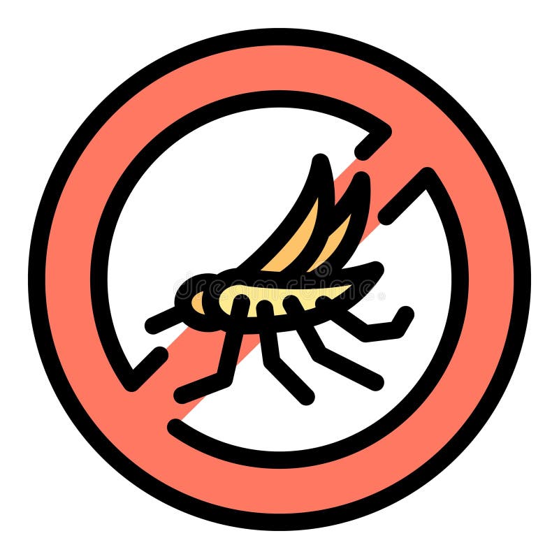 Control Mosquito Icon Vector Flat Stock Vector - Illustration of sting ...