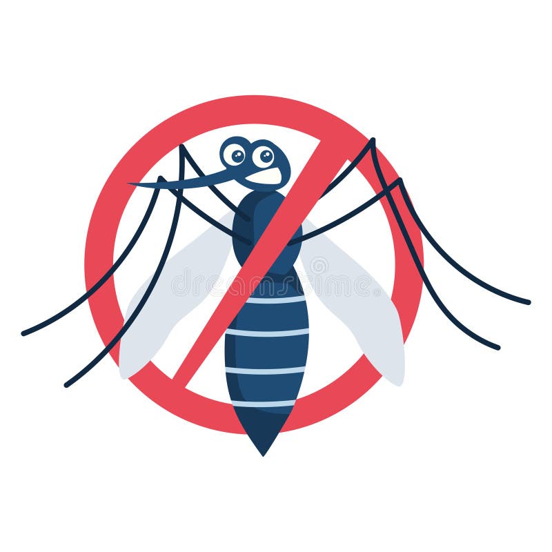 Control Mosquito Warning Sign Stock Vector - Illustration of repellent ...