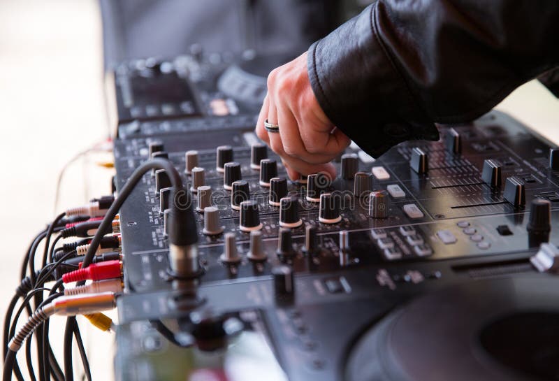 Control Nobs on a Sound Mixing Board Stock Photo - Image of mixer ...