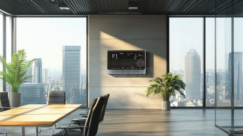 Control office thermostat stock illustration. Illustration of ...