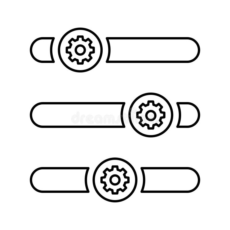 Control Options Icon. Line Icon, Outline Symbol Stock Illustration ...