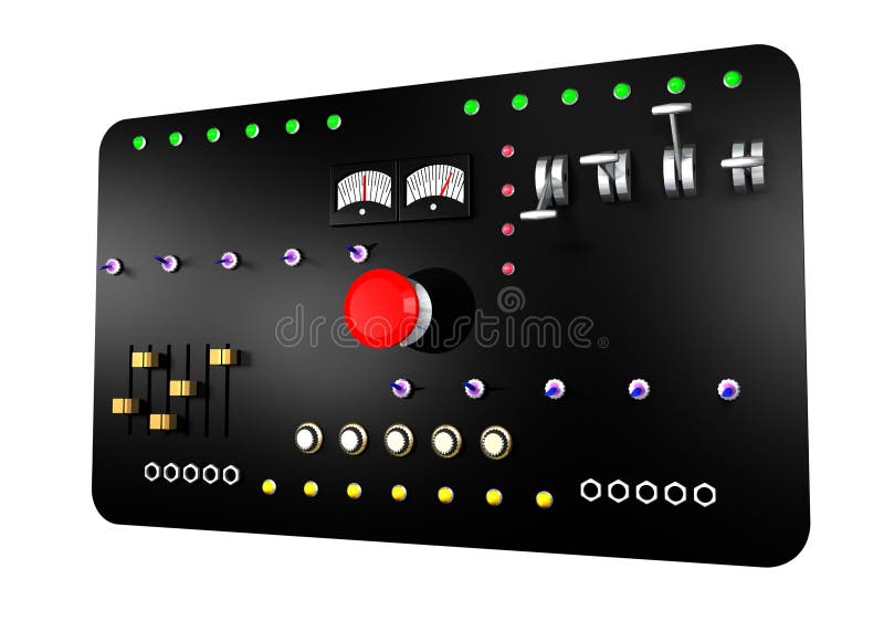 Control Panel stock illustration. Illustration of scientist - 10518009