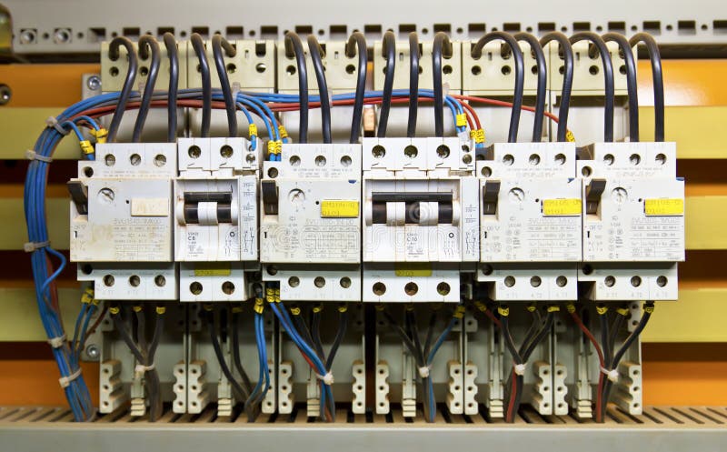 Control panel stock photo. Image of conduit, circuit, electrician - 1075672