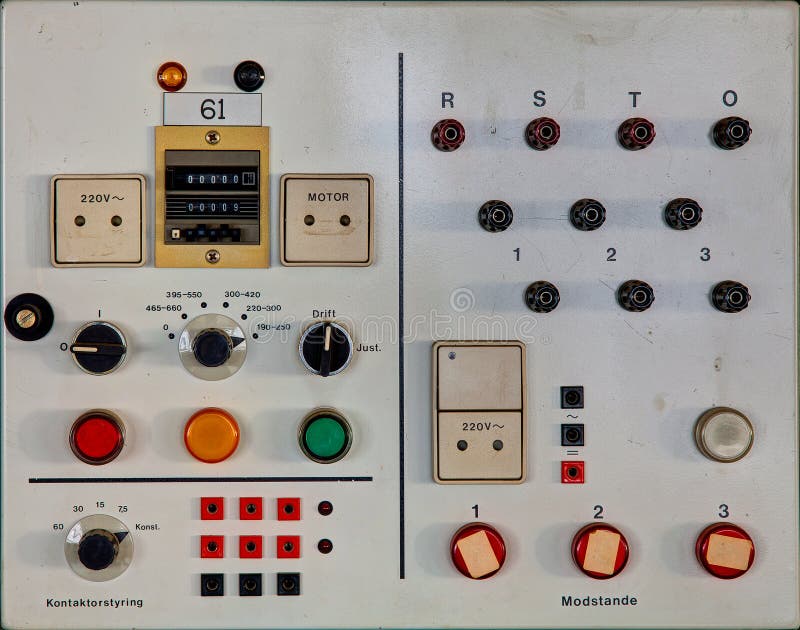Retro control panel stock image. Image of obsolete, dial - 15016841
