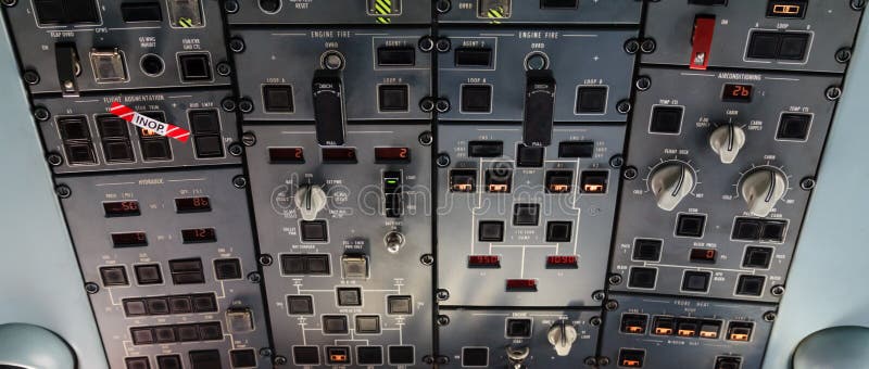 278 Overhead Plane Control Panel Stock Photos - Free & Royalty-Free ...