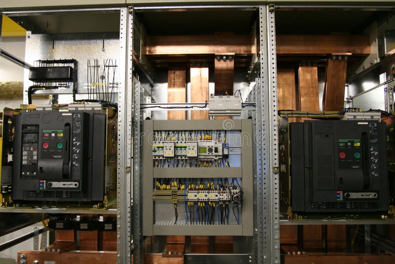 Electrical Cubicle Panel Board Stock Image - Image of automation ...
