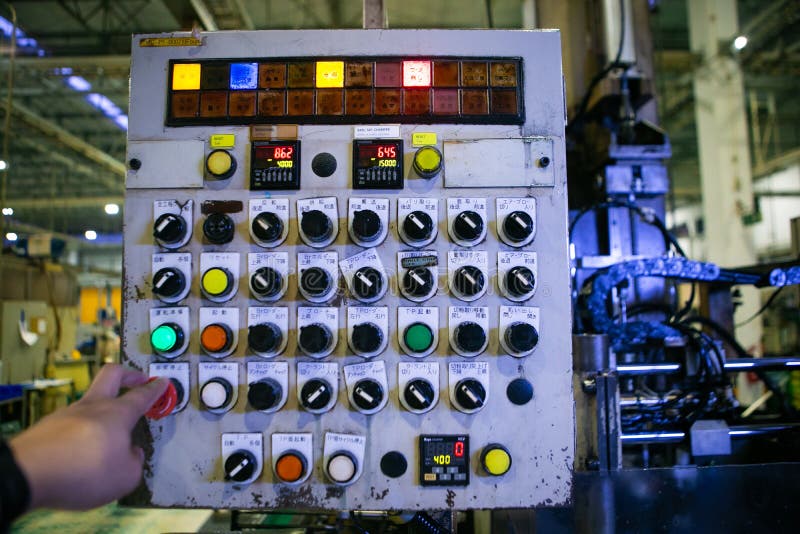 The Control Panel and Analog Switch with the Control Button of the ...