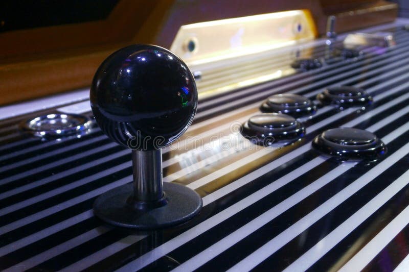 Control Panel of an Arcade Cabinet Stock Image - Image of arcade ...
