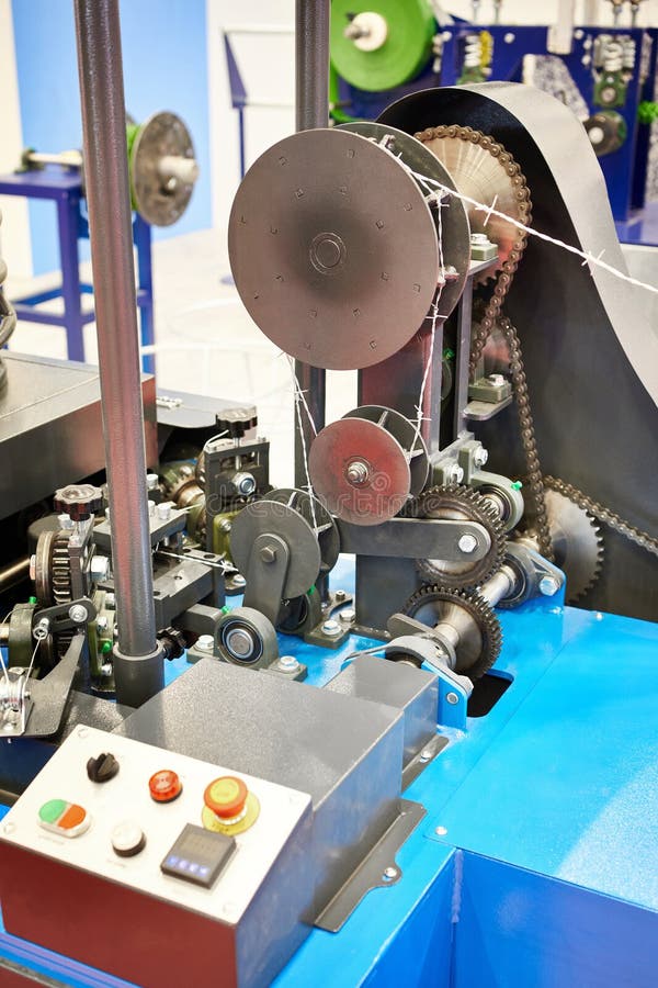 Control Panel of Automatic Barbed Wire Machine Stock Image - Image of ...