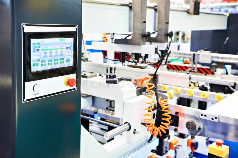 Control Panel for Automatic Boring and Welding Machines Stock Image ...