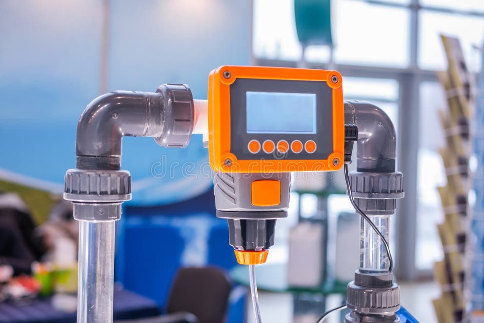 Control Panel of Automatic Robot Medicator at Exhibition Stock Image ...