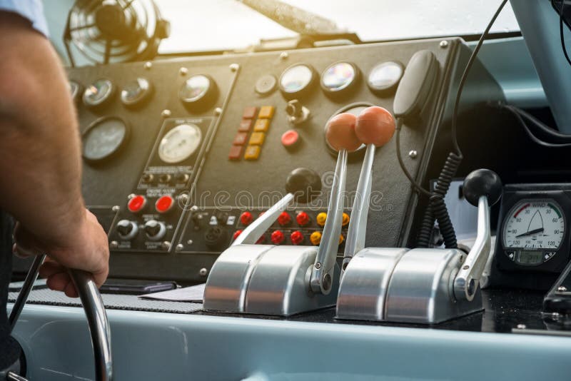 Control Panel Board in Ship Stock Image - Image of ocean, concept ...