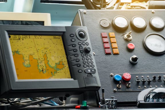 Control Panel Board in Ship Stock Photo - Image of electronic, ocean ...