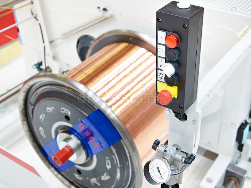 Control Panel Braiding Machine with Copper Wire Stock Image - Image of ...