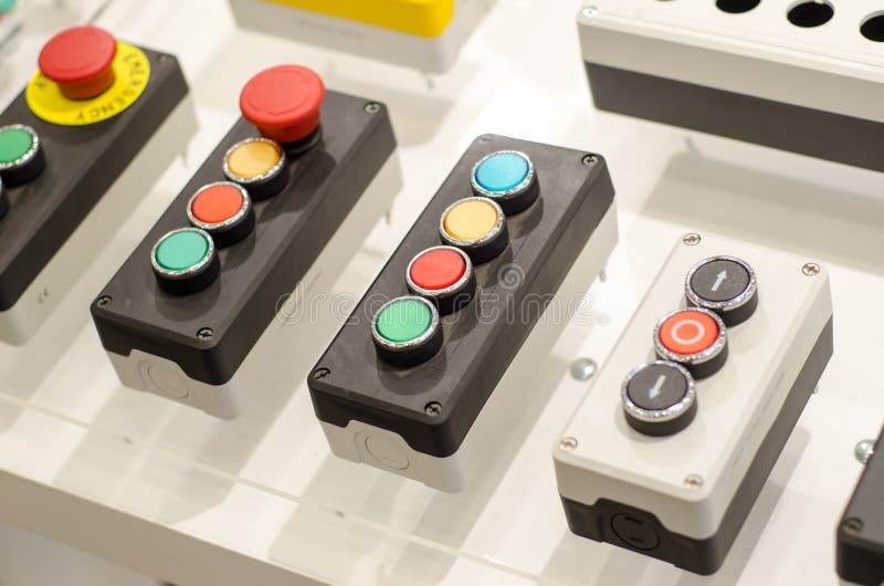 Control panel with buttons stock image. Image of construction - 141005661