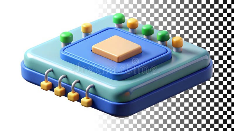 Control Panel with Buttons for Electronic Systems Control Png ...