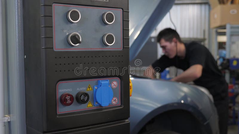 The Control Panel with the Buttons of the Elevator for Cars at a ...
