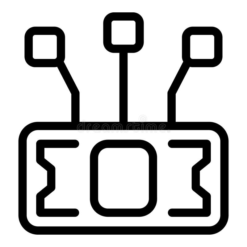 Control Panel with Buttons and Levers Displaying Data Stock ...