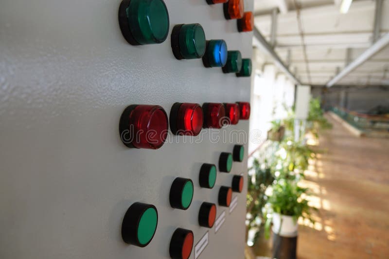 Control Panel. Control Buttons. Stock Image - Image of workshop ...