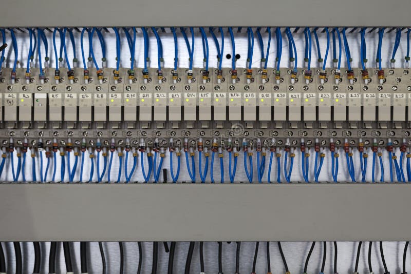 Control Panel, Cable Assemblies Stock Photo - Image of line, automatic ...