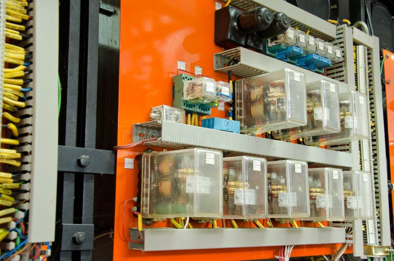 Control Panel with Cables and Wires Stock Photo - Image of cable, fuse ...