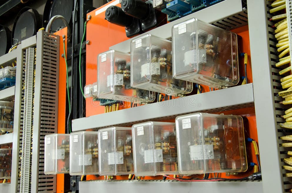 Control Panel with Cables and Wires Stock Image - Image of board ...