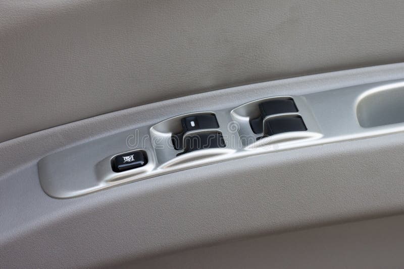 Control panel of car. stock photo. Image of cream, automobile - 112834632