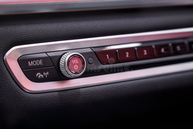 The Control Panel in the Car Stock Photo - Image of detail, luxury ...