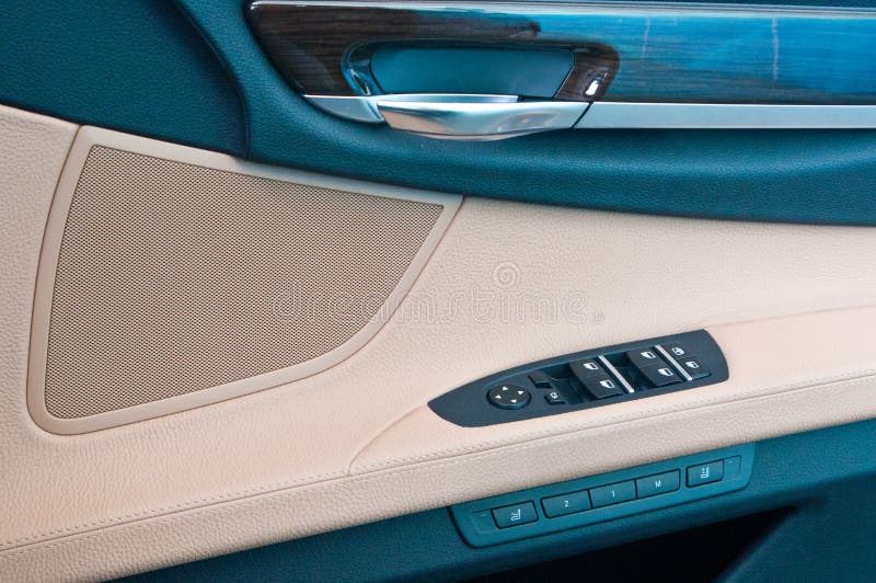 Control Panel in a Car Door Stock Photo - Image of comfort, devices ...