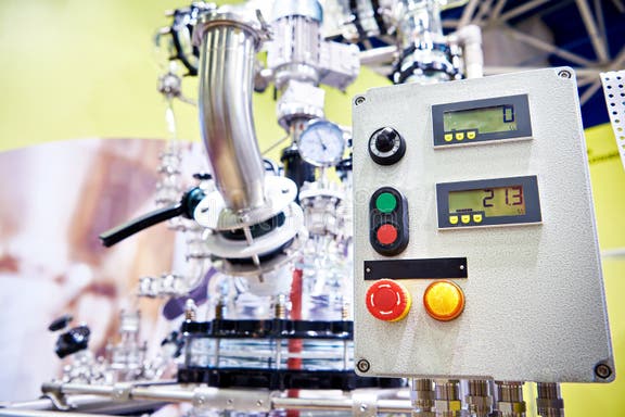 Control Panel for Chemical Reactor Stock Photo - Image of factory ...