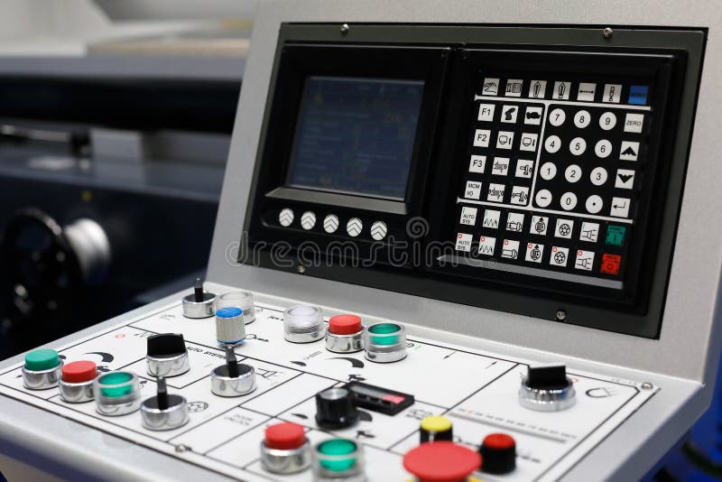 Control Panel of CNC Router Stock Image - Image of keypad, light: 85577213