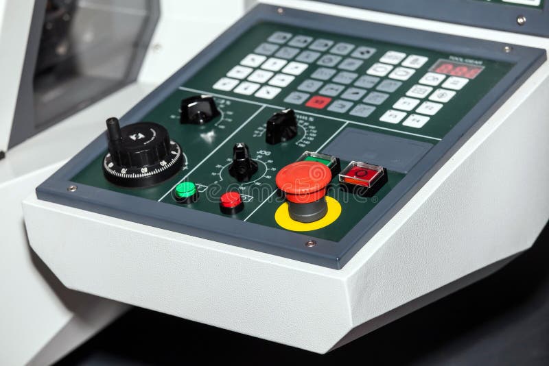 Control Panel of CNC Machine Stock Photo - Image of control, technology ...