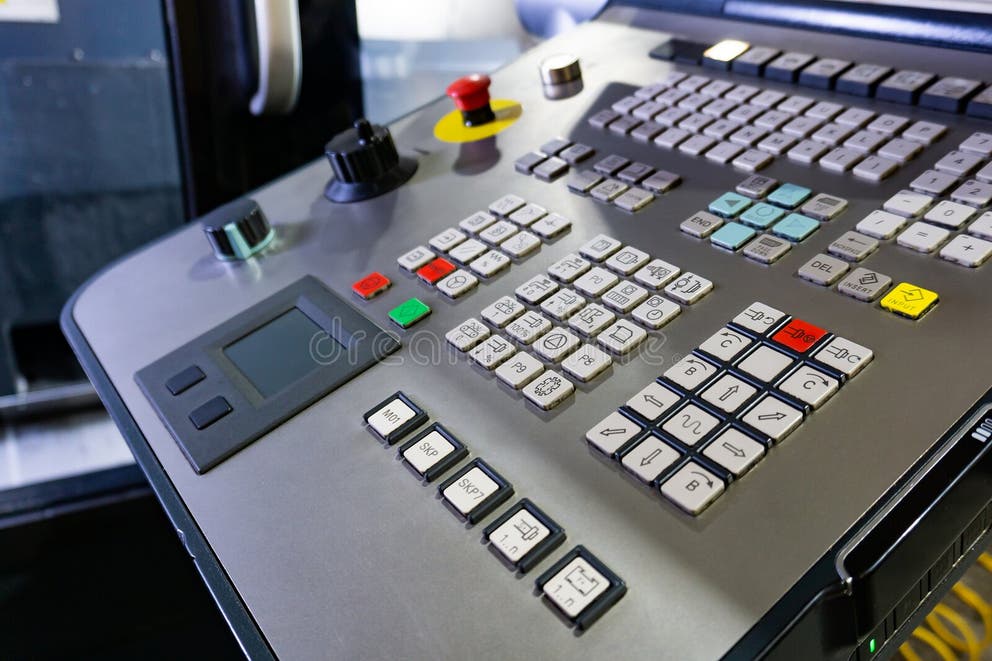 The Control Panel of the Cnc Machine, the Control of the Machining ...
