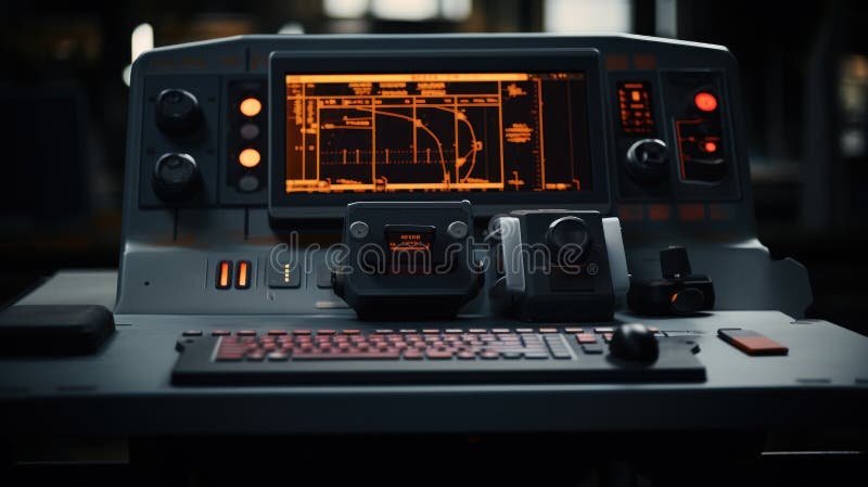 The Control Panel of a Computer is Shown, AI Stock Image - Image of ...