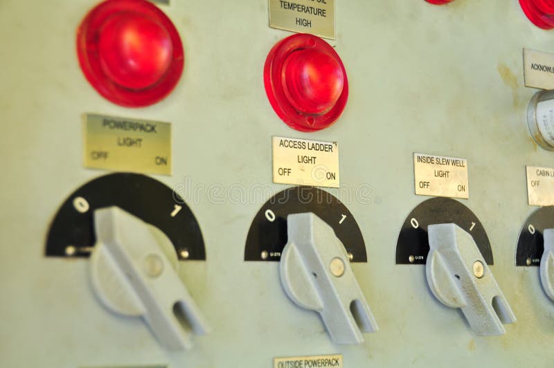 Control Panel for Control the Machine. Switch on the Panel and Control ...
