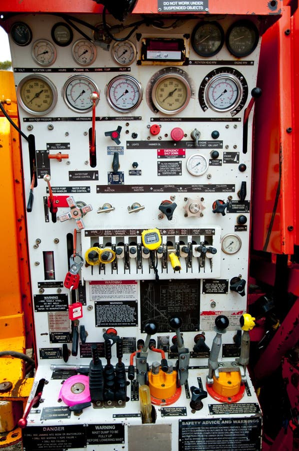 Control Panel stock photo. Image of drilling, rock, hydraulic - 132596676