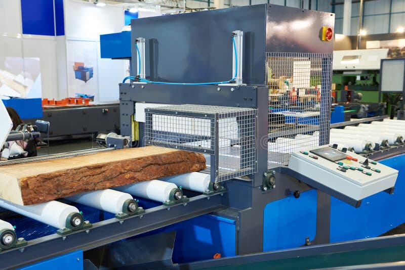 Control Panel of Conveyor Woodworking Machine Stock Photo - Image of ...