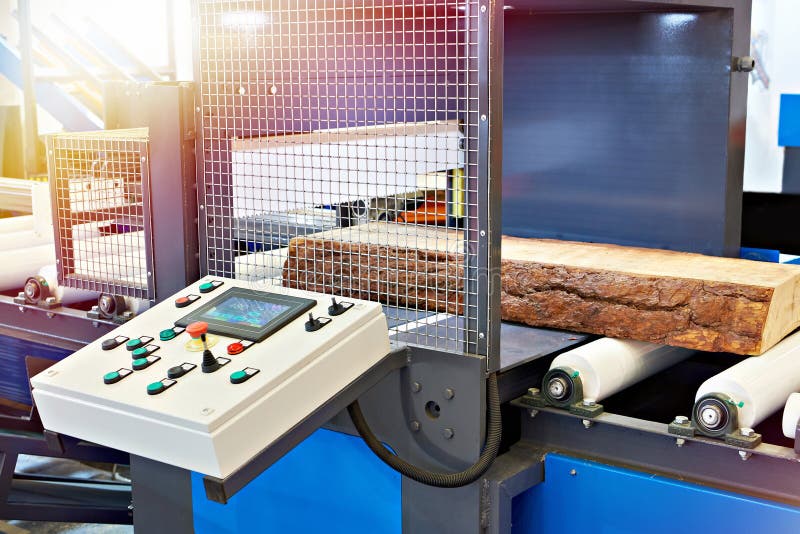 Control Panel of Conveyor Woodworking Machine Stock Photo - Image of ...