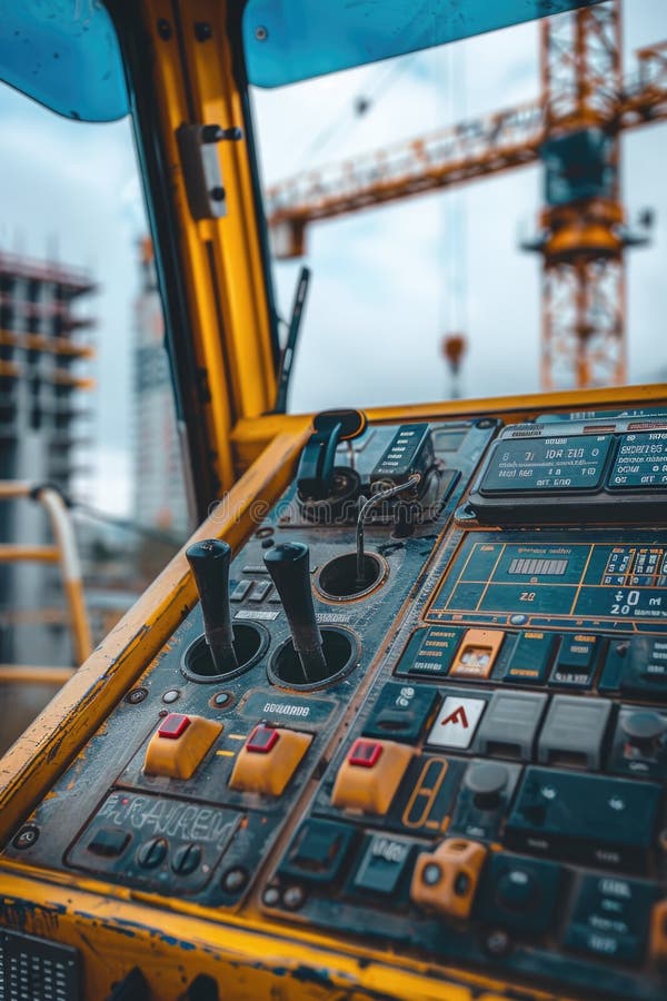 Control Panel and Crane stock photo. Image of switch - 374797104